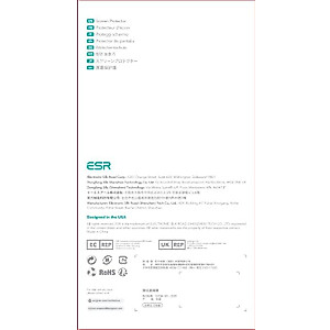 ESR for iPhone 14 Pro Screen Protector, Easy Installation Frame, Military-Grade Protection, Ultra Tough, Scratch Resistant, Tempered-Glass Screen Protector for iPhone 14 Pro, 3 Pack