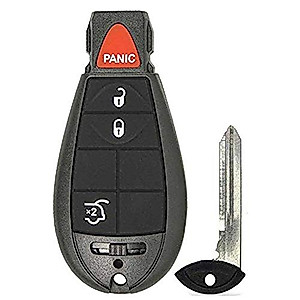 1 New Keyless Entry 5 Buttons Remote Start Car Key Fob Fobik M3N5WY783X, IYZ-C01C for Grand Cherokee & Commander