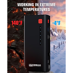 GOOLOO Jump Starter 3000A Peak Car Jumper Starter 12V SuperSafe Lithium Jump Box, Battery Booster Pack, Portable Car Battery Charger, and Jumper Cables for Up to 8.5L Gas or 6.0L Diesel Engine