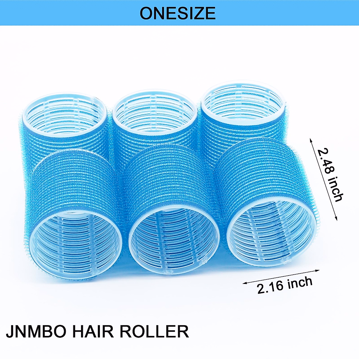 Hair Roller Set 12pcs, Hair Curlers Rollers Self Grip Hair Roller with Clips, Hair Rollers Salon Hair Dressing DIY Curly Hairstyle, Jumbo, random color