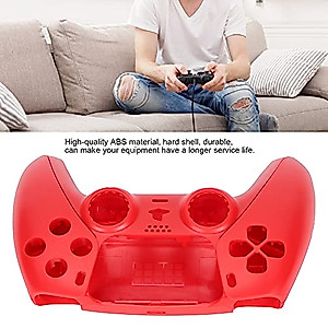 Controller Replacement Shell, Console Game Accessories ABS Material Durable Comfortable Hand Feel Easy Installation for Repair Parts(red)