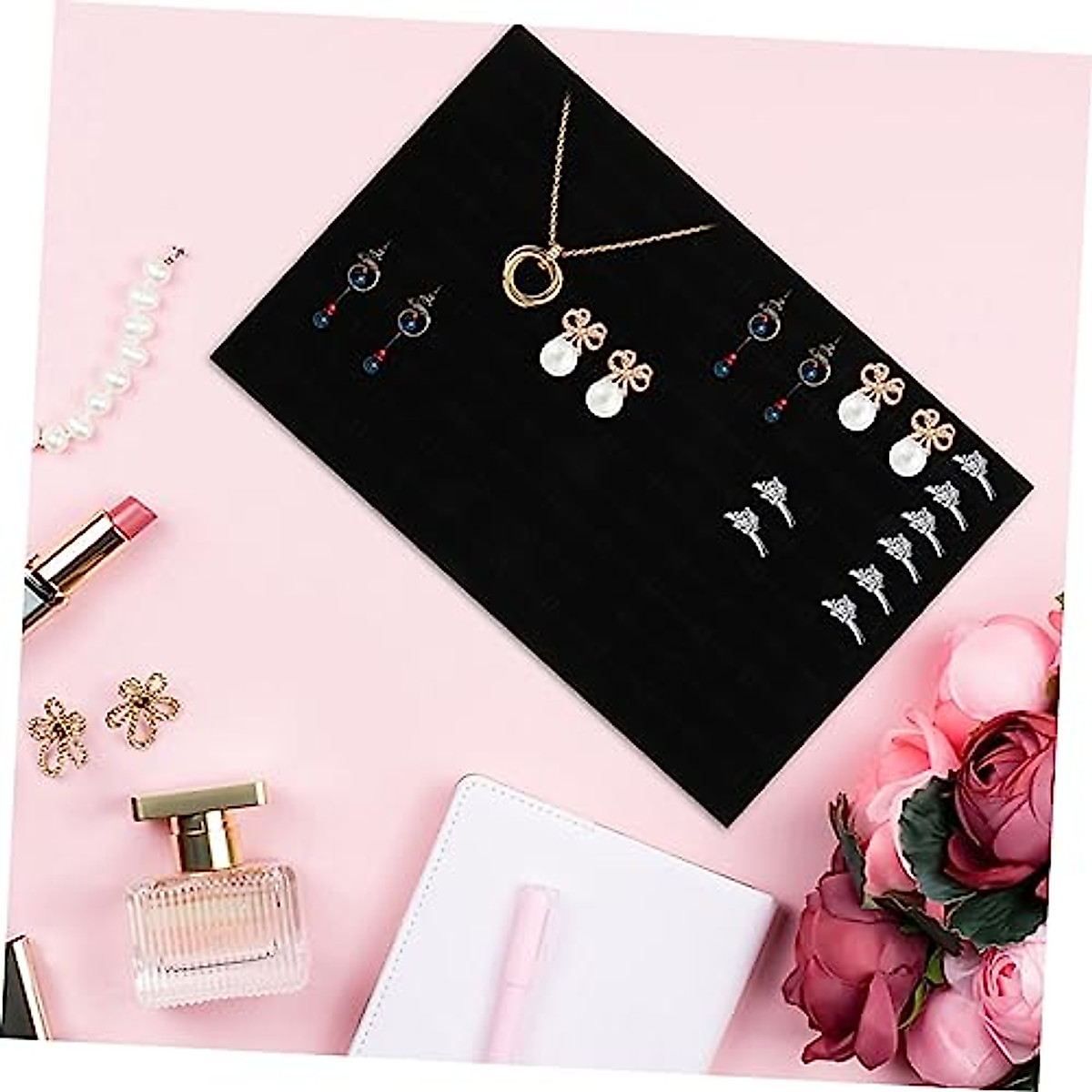 Zerodeko 24 Pcs Jewelry Box Necklace Organizer Holder Jewelry Insert Tray Diy Slots Jewelry Tray Earring Selling Organizer Ear Ring Holder Jewelry Drawer Insert Storage Rack Sponge Earrings
