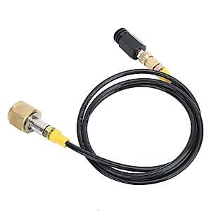 CO2 Cylinder Refill Adapter Hose, 4 9ft CO2 case CO2 Cylinder Direct Adapter, CO2 case Filling Station Charging Adapter For Soda Maker Filling for Bottle