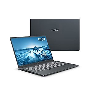 2022 MSI Prestige 15 A12UD-005 (i7-1260P, 16GB RAM, 2X 512GB NVMe SSD, RTX 3050Ti 4GB, 15.6" FHD, Windows 11 Pro) Professional Laptop - Carbon Gray