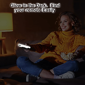 Case for Roku Remote, Cover for Hisense/TCL Roku TV Steaming Stick/Express Universal Replacement Controller Silicone Sleeve Skin with Lanyard Glow in The Dark