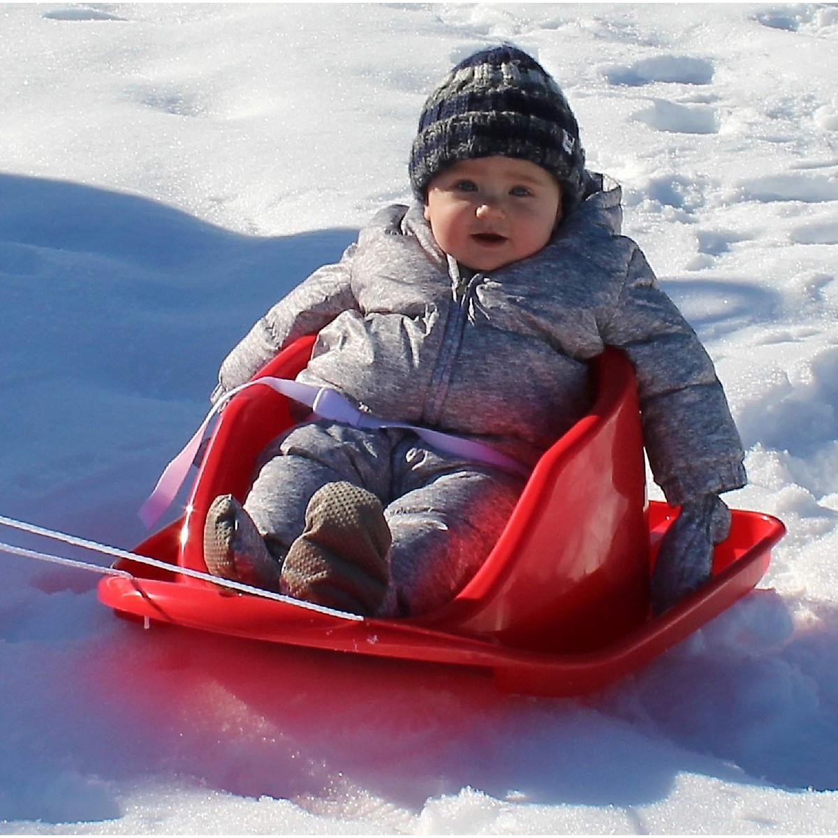 Flexible Flyer Baby Pull Sled. Toddler Boggan. Sleigh for Kids