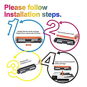 Uniwork Compatible Toner Cartridge Replacement for HP 17A CF217A use for Laserjet Pro M102w M130fw, Laserjet Pro MFP M130fw M130nw M130fn M130a Printer Tray, 2 Black (with Chip)