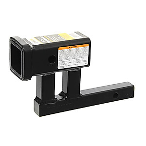 MaxxHaul 70355 1-1/4" to 2" (Fits class II only) Hitch Adapter with 4" Rise and 3-3/8" Drop