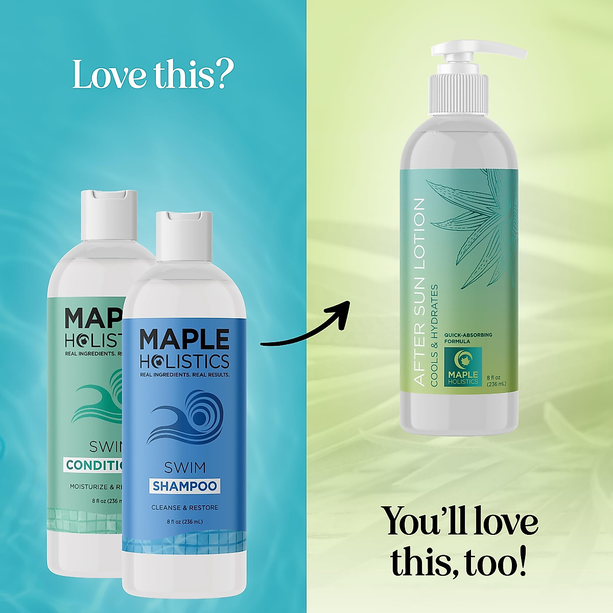 After Swim Shampoo and Conditioner Set - Chlorine Shampoo and Conditioner for Swimmers with Tea Tree and Rosemary Oil - Clarifying Shampoo for Hard Water Chlorine and Saltwater with Replenishing Oils