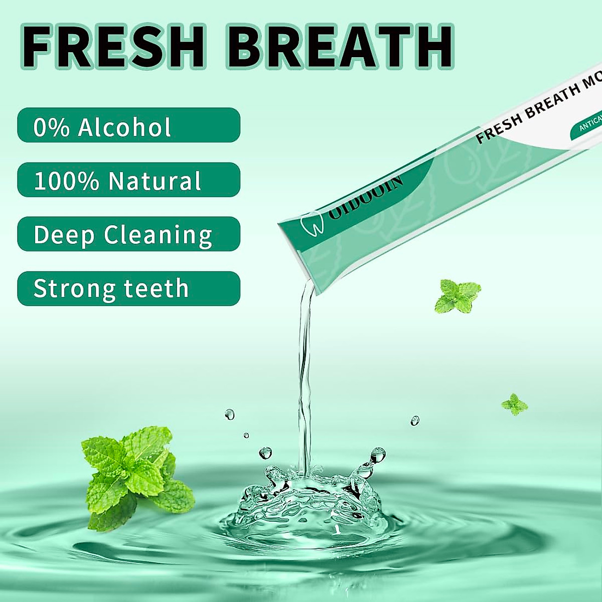 Travel Size Mouthwash Individual Mini Mouthwash for Fresh Breath,for After Meals, Hotels Portable Travel Mouthwash Bulk (Pack of 40)