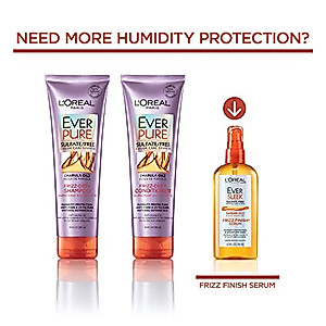L’Oréal Paris Hair Care EverPure Sulfate Free Frizz Defy Shampoo, with Marula Oil, 2 Count (8.5 Fl; Oz each) (Packaging May Vary)