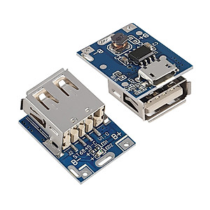 DIANN 10pcs 5V 1A Boost Step-Up Power Supply Module Lithium Battery Charge Protection Board 134N3P DIY Charger LED Display USB and Micro Port