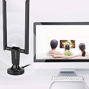 USB Adapter,MT7612 AC USB Dual Band 5G/2.4G Adapter Network Card Dongle Adapter Network Card