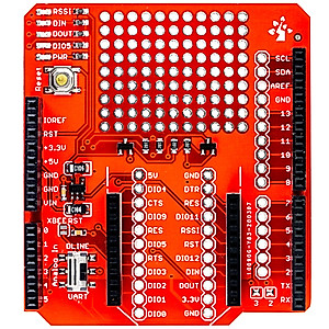 for XBee Shield Adapter Communication Breakout Board Red for Arduino UNO R3 Connectivity XBEE S2C Module with Female Header Pins