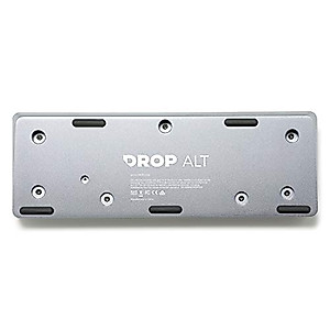DROP ALT High-Profile Mechanical Keyboard — 65% (67 Key) Gaming Keyboard, Hot-Swap Switches, Programmable Macros, Backlit RGB LED, USB-C, Doubleshot PBT, Aluminum Frame (Kaihua Speed Silver, Gray)