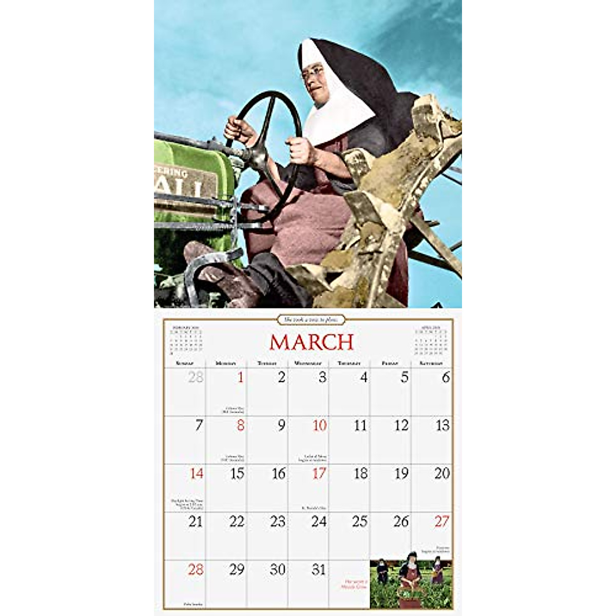 Nuns Having Fun Wall Calendar 2021