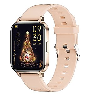 Smart Watch, 1.7" Smartwatch for Android and iOS Phones, Fitness Tracker with with Full Touch Color Screen Heart Rate and Sleep Monitor Pedometer, IP68 Waterproof Smart Watch for Women Men