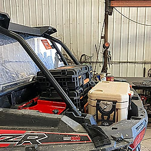 SUNPIR RZR Cooler Mounting Brackets Work with Ozark 26 Cooler fit for Polaris RZR and XP and Turbo, RZR Accessories Pack of Two