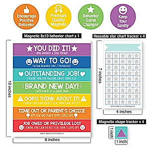 Good Behavior Chart For Kids at Home Magnetic, Kids Reward Chart For Kids at Home Magnetic Responsibility Chart For Kids, Star Chart For Kids Behavior, Toddler Behavior Chart Classroom Incentive Chart