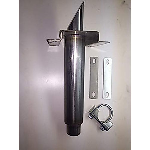 GenExhaust Universal Generator Exhaust System Double Layer Wall Attachment for 1-1/2" ID Steel tubing