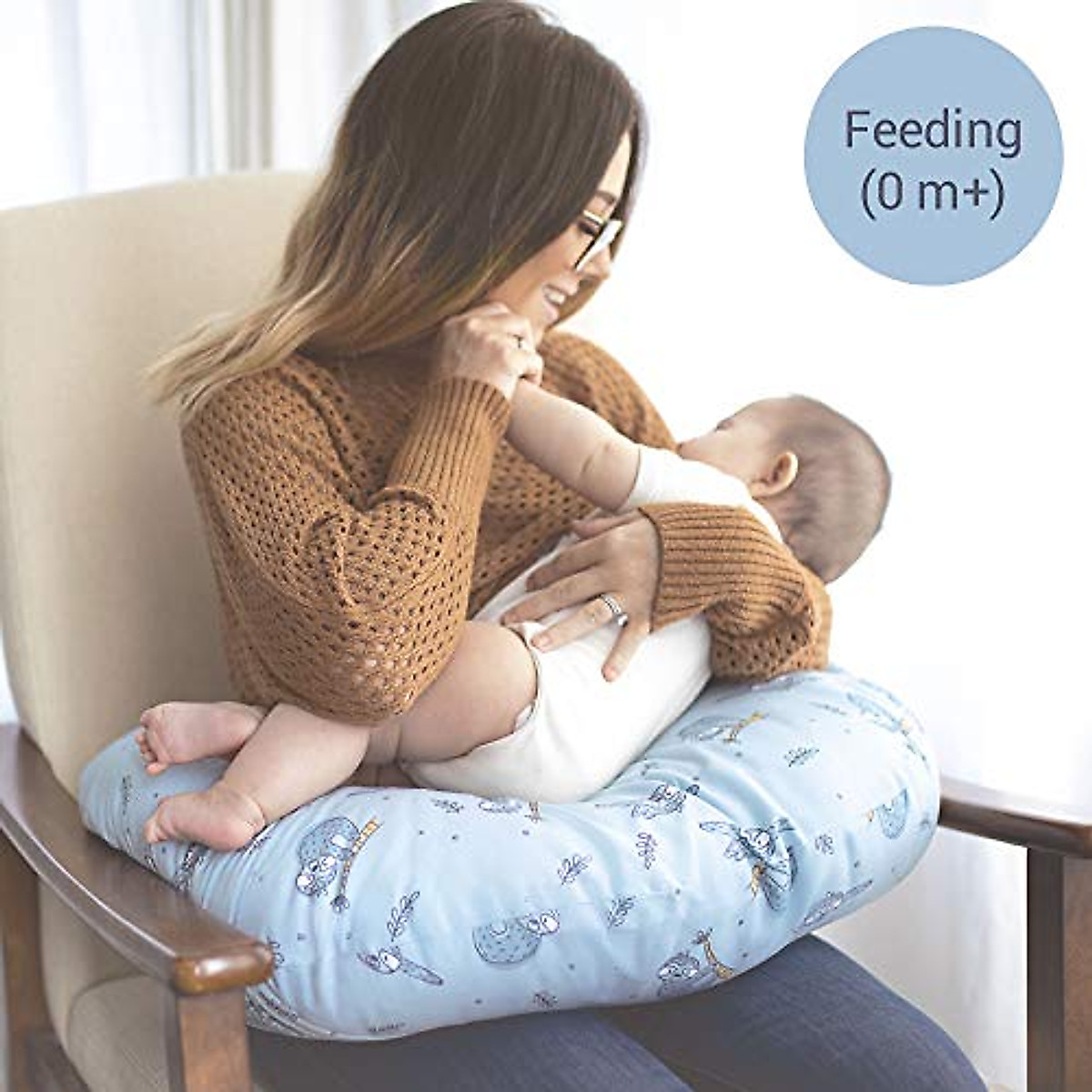 Nuby Support Pod Infant Breastfeeding Support Pillow by Dr. Talbot's, White