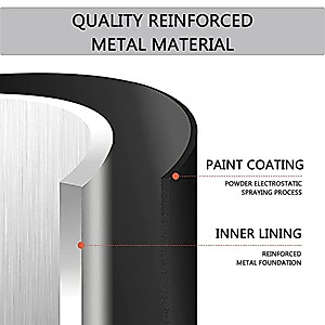 SHA CERLIN King Size Platform Bed Frame with Wooden Headboard and Footboard, Heavy Duty Metal Bed Frame with 10" Under-Bed Storage, Noise-Free, No Box Spring Needed, Black