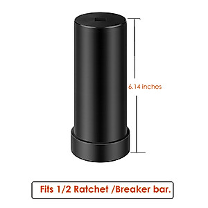 Mainshaft Sprocket/Pulley Locknut Socket, Compatible for Harley Davidson Twin Cam & Big Twin Main Shaft Lock Nut 1-7/8-Inch Socket, Inner Collar Keeps Wrench On Nut for Safer Work