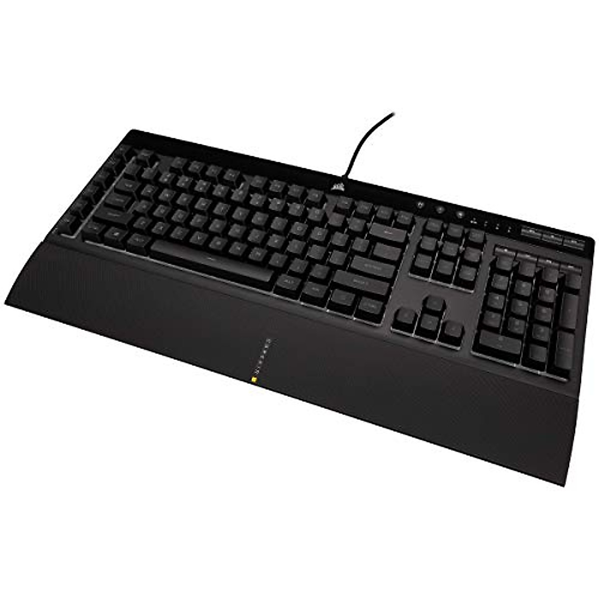 Corsair K55 RGB PRO XT - Dynamic Per-Key RGB Backlighting - Six Macro Keys with Elgato Stream Deck Software Integration-IP42 Dust and Spill-Resistant-Detachable Palm Rest-Media and Volume Keys-Black