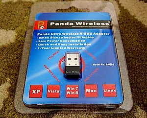 Panda Ultra 150Mbps Wireless N USB Adapter - Windows XP/Vista/7/8/8.1/10, Mac OS X 10.4-10.10, Mint, Ubuntu, Fedora, openSUSE, BackTrack5 R3, Kali Linux and Raspberry Pi 1/Pi 2