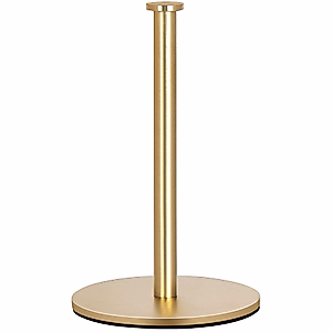 Gold Paper Towel Holder Countertop, OBODING, Kitchen Paper Towel Holder Stand for Kitchen and Bathroom Organization and Storage, Paper Towel Holders for Standard and Large Size Rolls (Gold)