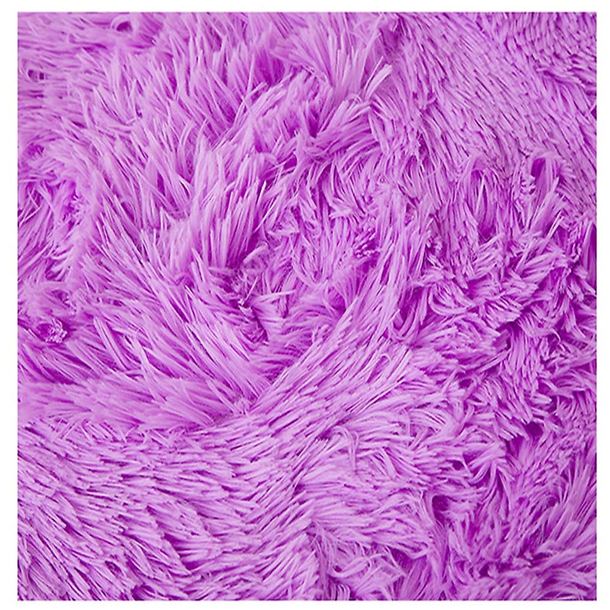 gdmgdr Soft Oval Nursery Rug for Girls Room Bedroom Oval Home Decor, 2.6' X 5.3', Purple