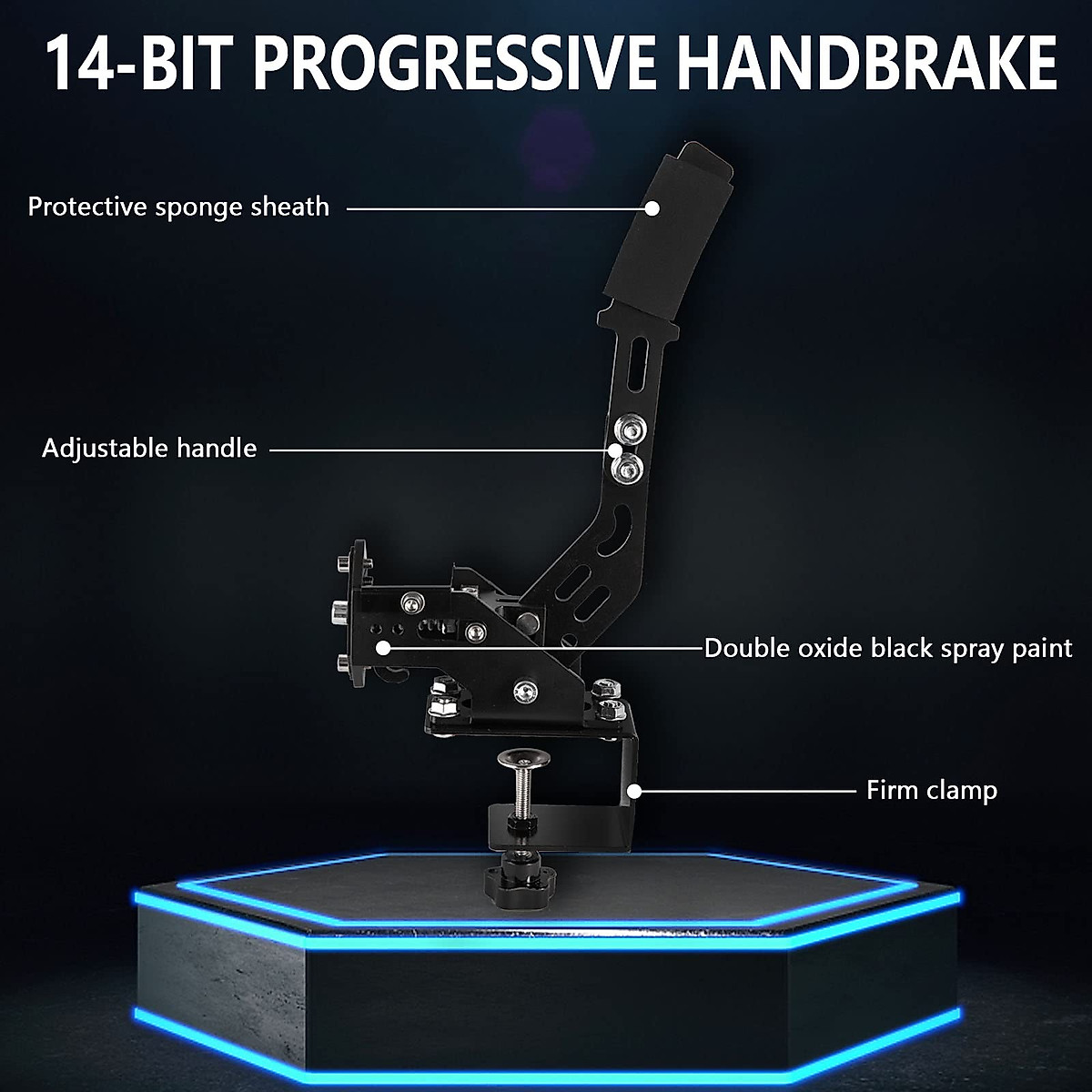 Anman G920 USB Handbrake,14-bit Progressive Handbrake with Clamp for PC Windows Racing Games Logitech G920/G923 Thrustmaster Peripherals/Dirt Rally