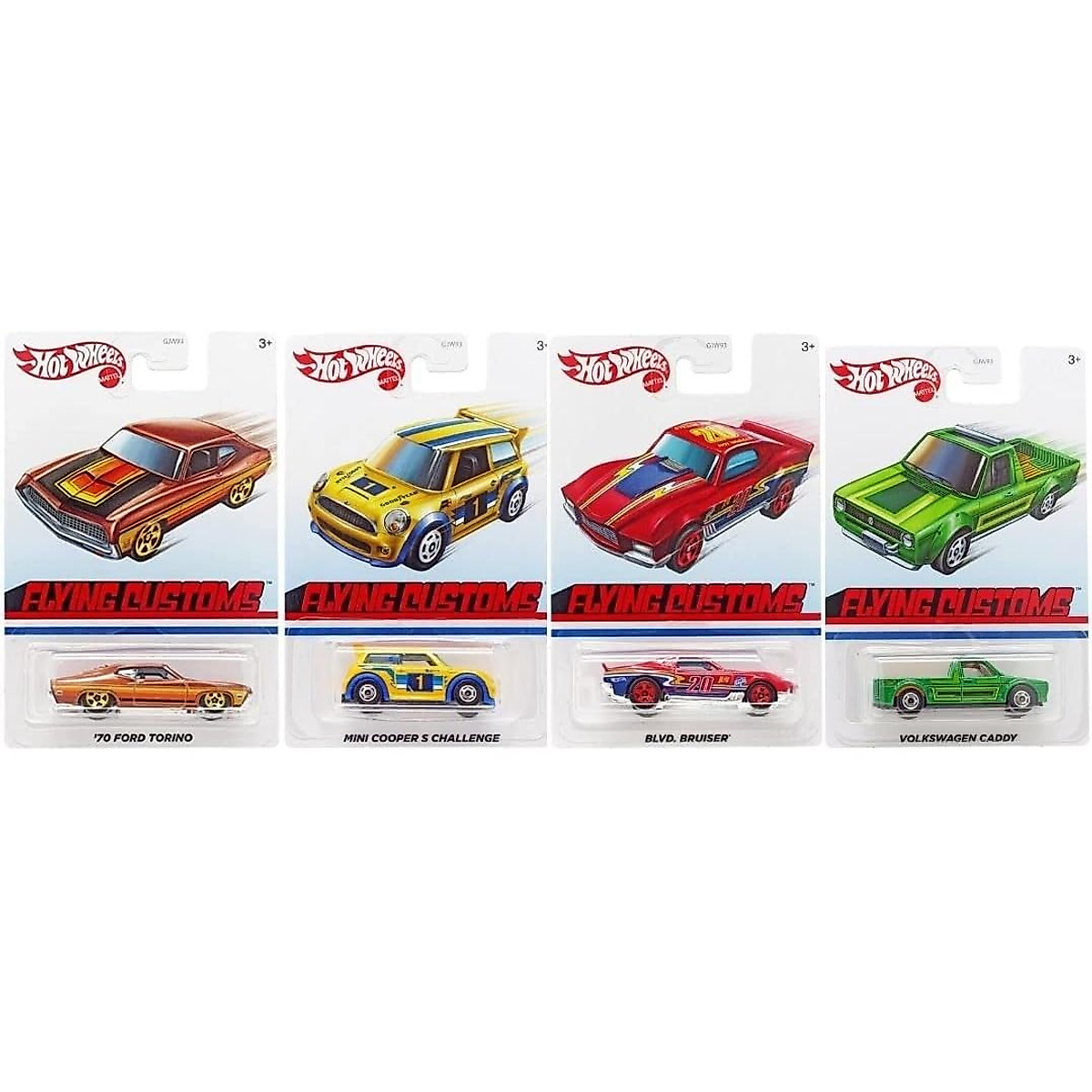Hot Wheels Exclusive Flying Customs Series Complete Set of 8 Diecast Vehicles