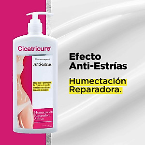 Cicatricure Anti-Stretch Mark Cream, 13.6 Fl Oz, Whole Body Moisturizer for All Skin Tones