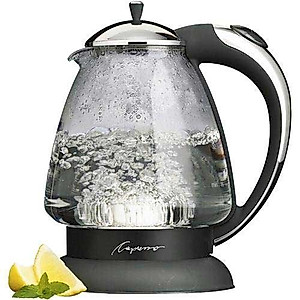 Capresso 259 Water Kettle, 10" x 8.25" x 6.25", Polished Chrome