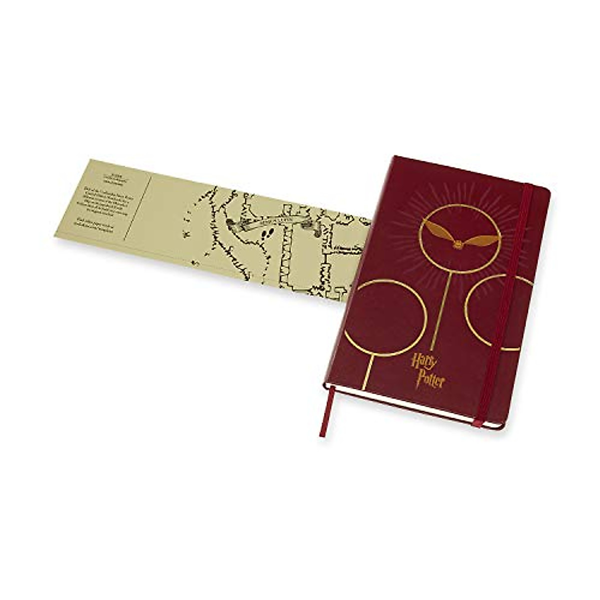 Moleskine Limited Edition Harry Potter Notebook, Hard Cover, Large (5" x 8.25") Ruled/Lined, Bordeaux Red (Book 6) 240 Pages