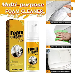 Car Magic Foam Cleaner, Magic Foam Cleaner for Car, Multi-Purpose Foam Cleaner, Car Restoring Spray for Car and House (2PCS, 30ML)