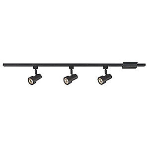 Hampton Bay Mini-Step 44 in. 3-Light Black Linear Track Lighting Kit