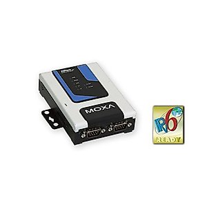 MOXA NPort 6250-T 2 Port Terminal Server, 3 in 1, 10/100M Ethernet, 12-48 VDC, -40 to 75°C