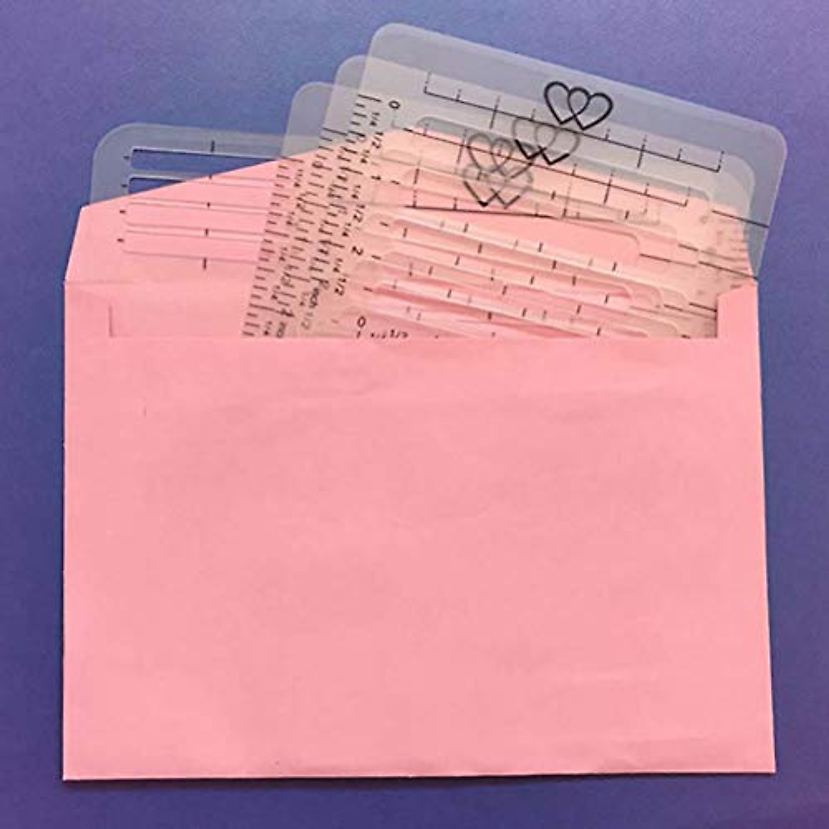 SUPVOX 4pcs Addressing Guide Stencil Templates for Envelopes Thank You Card