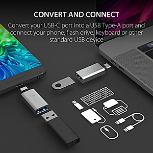j5create USB Type A to Dual HDMI Adapter + USB C to USB Type-A Adapter (JUA365 + JUCX15X2)