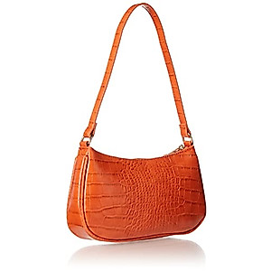 The Drop Women's Melanie Small Shoulder Bag, Fire Orange, One Size