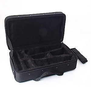 Clarinet Case Bag,Portable Lightweight Square Messenger Case for Clarinet,Black