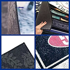 CRODY 3D Printed Door mat Midnight Green Gold Stone Geometric Polyester Anti-Slip Rug Decor Bath Kitchen Living Room Welcome mat Home Decoration Housewarming Gift 60x90cm