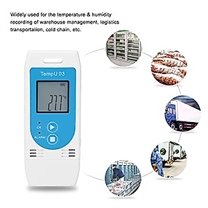 Digital USB Temperature Data Logger Reusable Cold Chain Shipping Temperature Monitor with LCD Screen