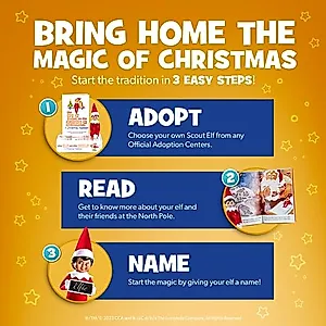 The Elf on the Shelf: A Christmas Tradition - Boy Scout Elf with Blue Eyes - Includes Artfully Illustrated Storybook, Keepsake Box and Official Adoption Certificate