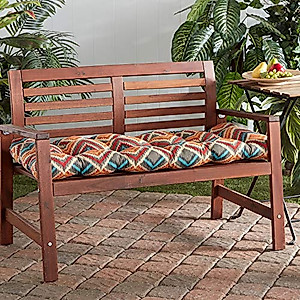 Greendale Home Fashions Outdoor 51x18-inch Bench Cushion, Set of 1, Aztec