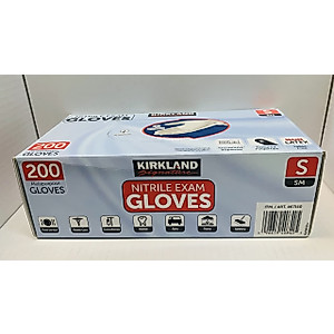 Kirkland Signature Nitrile Gloves, Box of 200 COUNT, SMALL