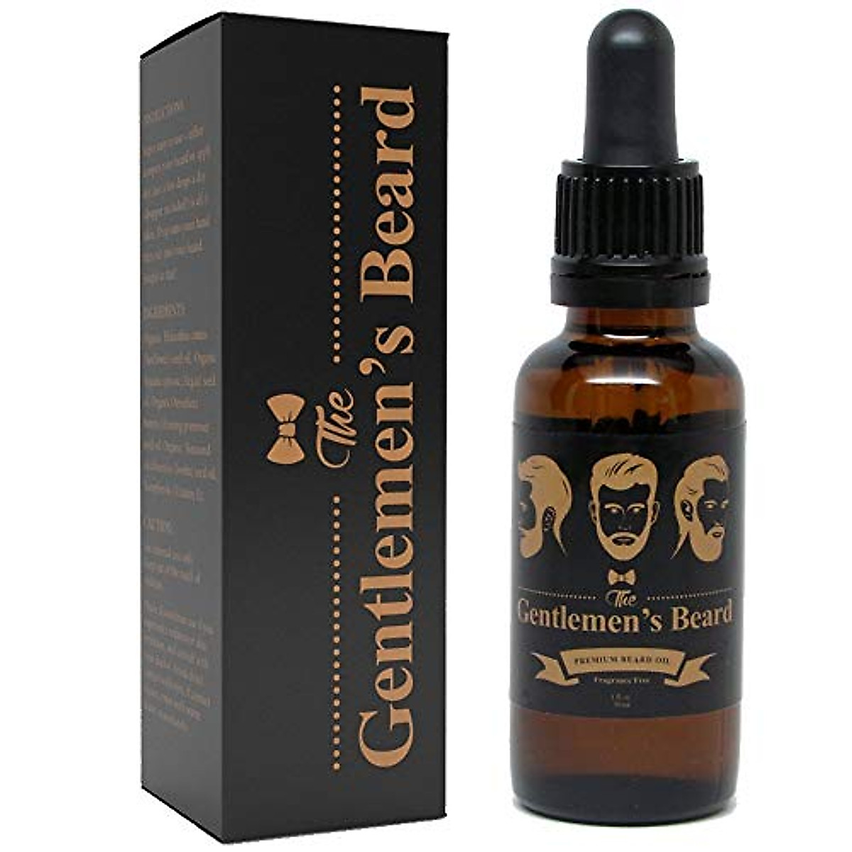 Fragrance Free Beard Oil & Beard Balm Kit - Leave-in Conditioner & Softener - All Natural - Styles, Strengthens, Thickens & Softens Promoting Healthier Beard & Mustache Growth - Moisturizes Skin