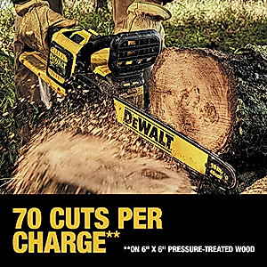 DEWALT FLEXVOLT 60V MAX* Brushless Chainsaw Kit (2.0 Ah) (DCCS670T1)